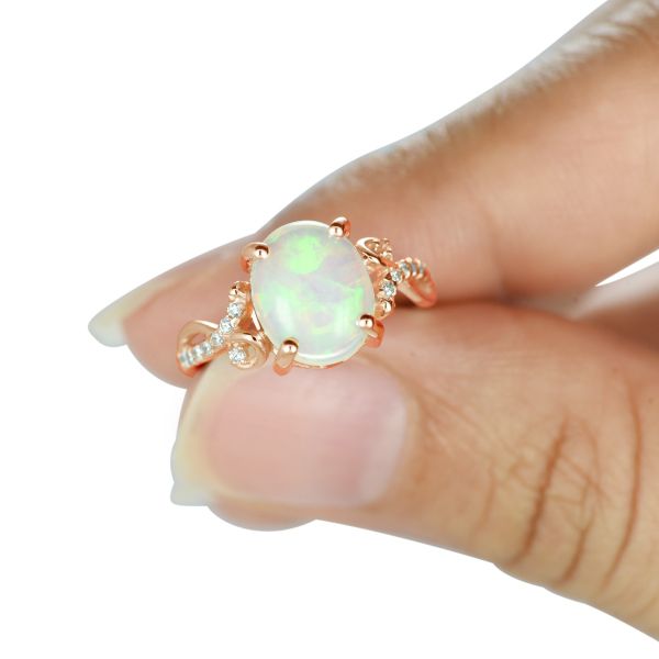 white opal rings australia